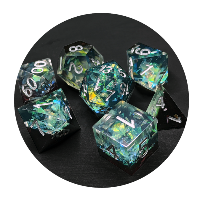 ISS Vanguard by Awaken Realms - Sepulchral 7-Piece Poly Dice Set ...