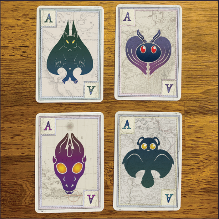 Mothman & other Cryptids of North America Playing Cards by ShawnWeg ...