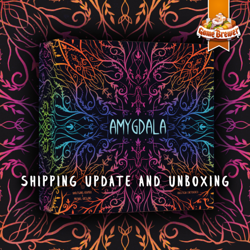 Amygdala by Game Brewer - Shipping Update + Unboxing! - Gamefound