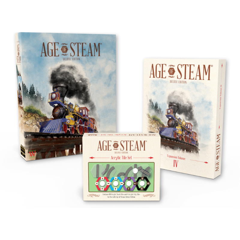 Age of Steam Deluxe Expansion Volume IV + Acrylic Track Tiles by Eagle ...