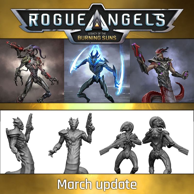 Rogue Angels by Sun Tzu Games - March progress (more illustrations ...