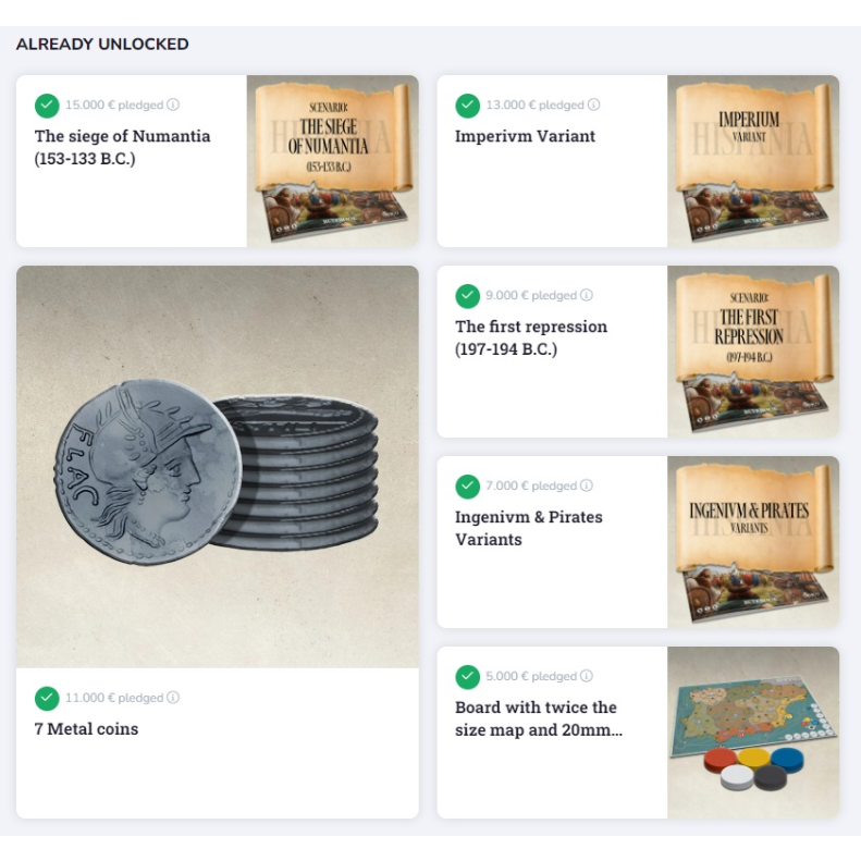 HISPANIA. The Roman conquest by Draco Ideas - 6 Stretch Goals unlocked in just 3 days - Gamefound