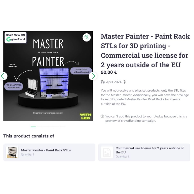 Master Painter - Modular 3D Printable Paint Rack by 3DOtakuPrints ...