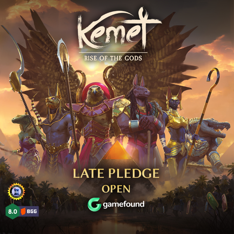 Kemet: Rise of the Gods by Matagot - Late Pledge is open! - Gamefound