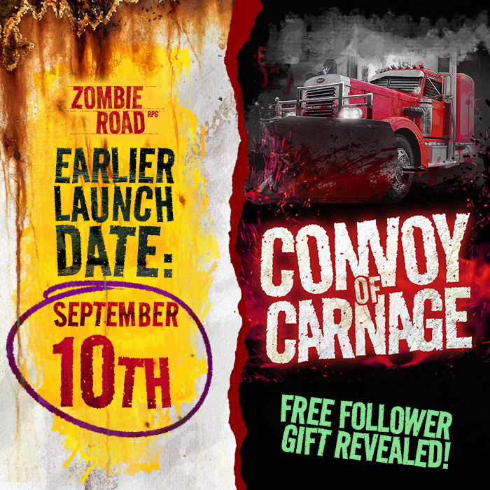 Zombie Road TTRPG by Dragonmount Press - Update No 6 - Earlier launch ...