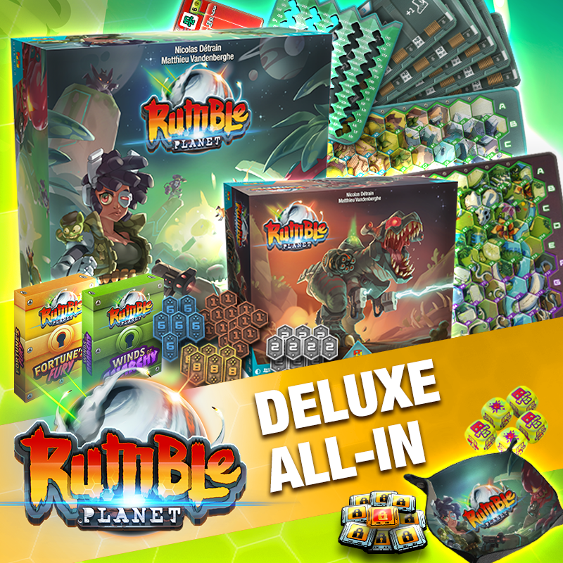 Rumble Planet by Ankama Boardgames - Deluxe Pack! - Gamefound