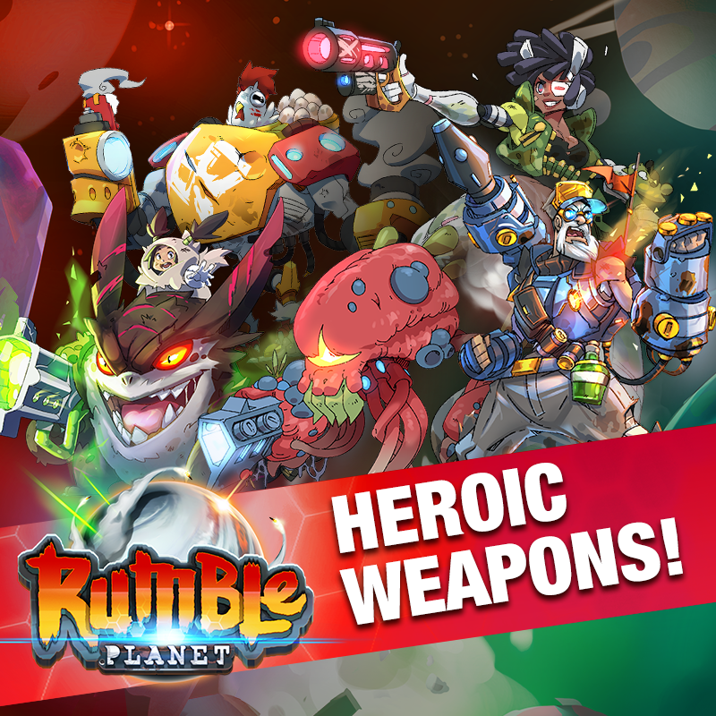 Rumble Planet by Ankama Boardgames - Heroic Weapons - Gamefound