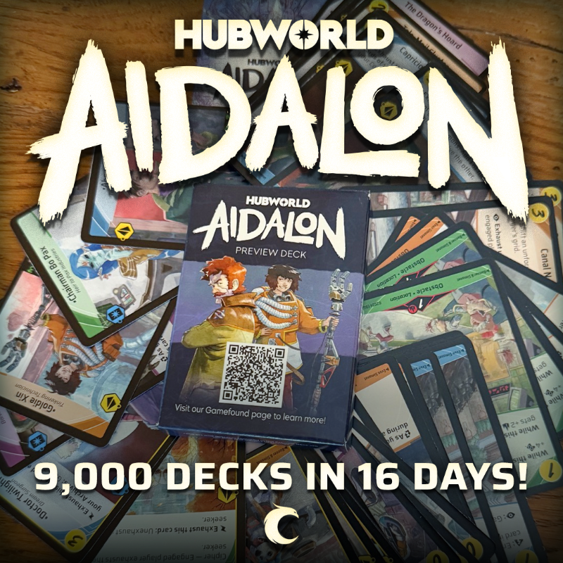 Hubworld: Aidalon by Earthborne Games - 9,000 Decks in 16 Days - Gamefound