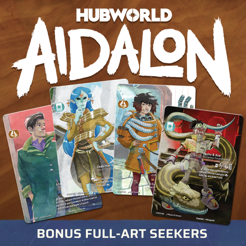 Hubworld: Aidalon by Earthborne Games - Bonus Full-Art Seekers - Gamefound