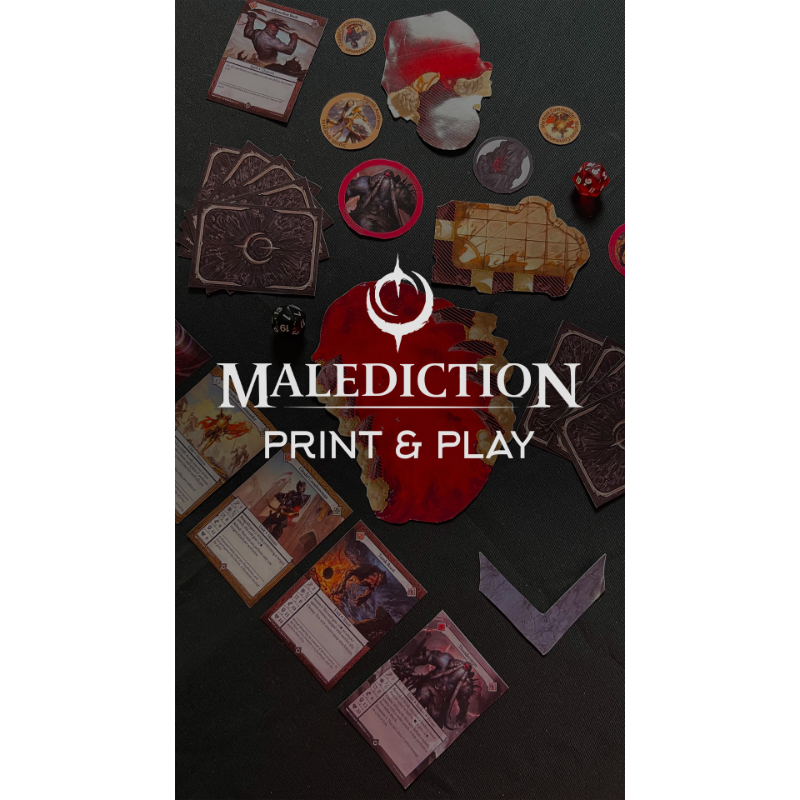 Malediction - Miniatures Card Game by Loot Studios - Malediction Print ...