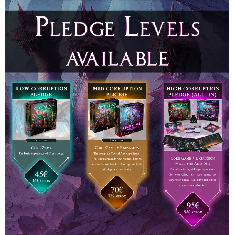 Crystal Age by Gravita Games - Introducing Crystal Age pledges - Gamefound