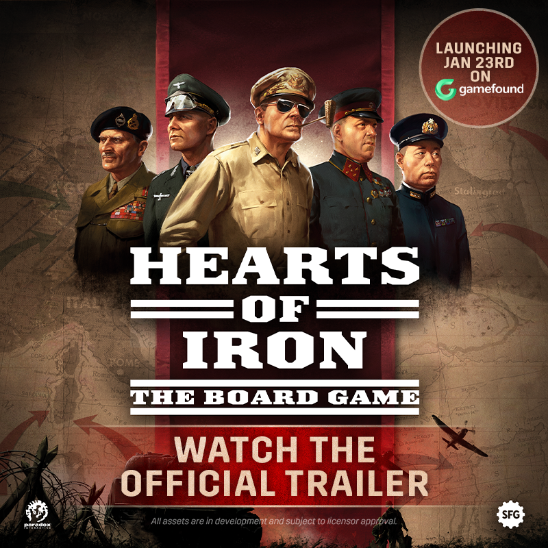 Hearts of Iron: The Board Game by Steamforged Games - New Trailer and ...