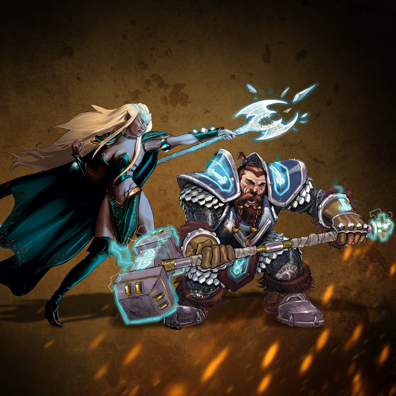 Teburu Dungeon: Sword & Sorcery by Teburu - Thorgar, Auriel, and Combat ...