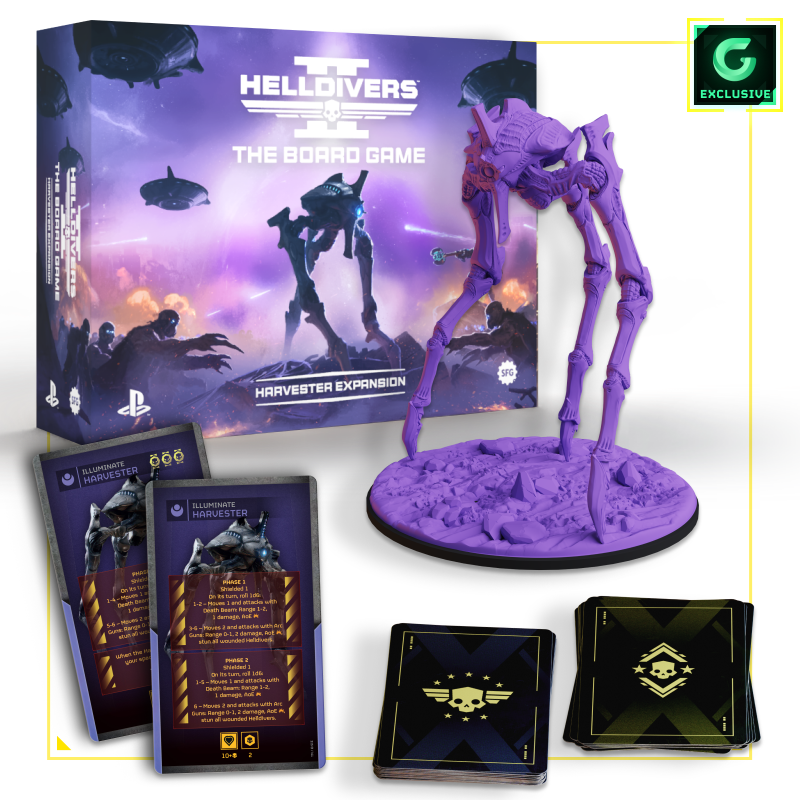 HELLDIVERS 2: The Board Game by Steamforged Games - The Harvester: Declassified - Gamefound