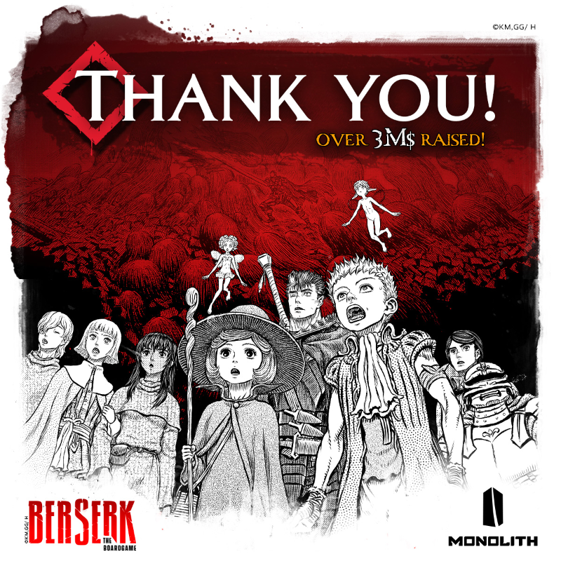 Berserk: The Board Game by Monolith Board Games - THANK YOU! - Gamefound