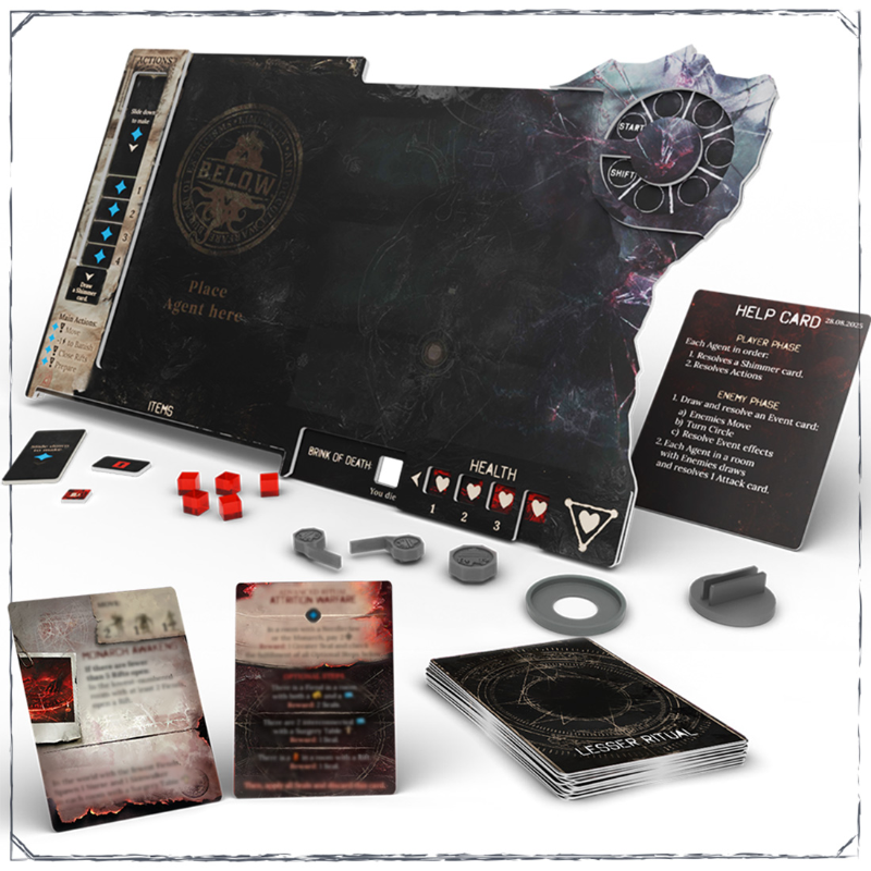 B.E.L.O.W.: The Asylum by Awaken Realms - Day 17: 5th Player unlocked ...