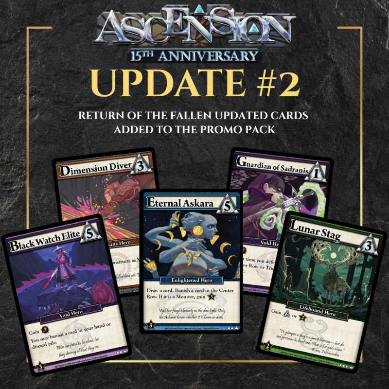 Ascension 15th Anniversary by Stone Blade Entertainment - Update #2 ...
