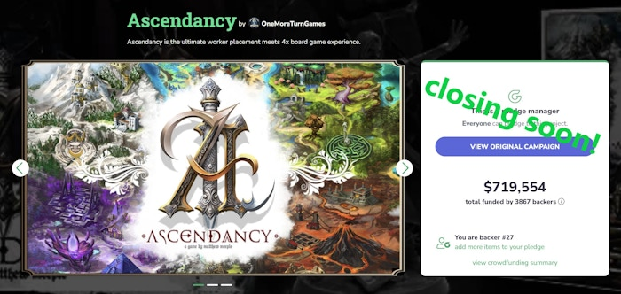 Ascendancy by OneMoreTurnGames - Apr 2024: Ascedancy Is Coming - Gamefound