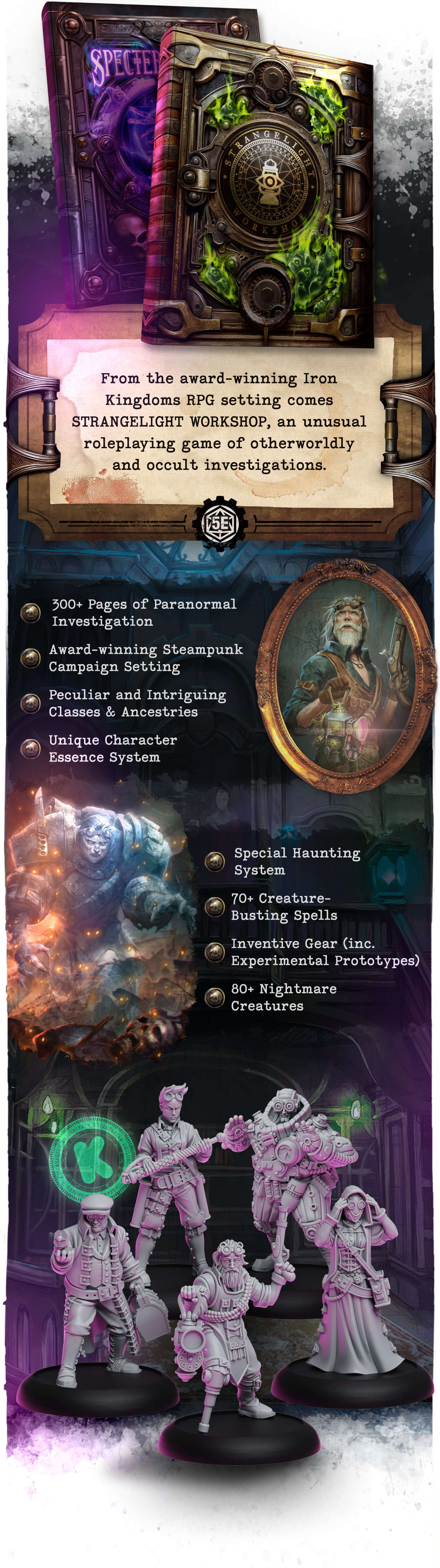 Iron Kingdoms: Strangelight Workshop (5e) by Steamforged Games - Gamefound