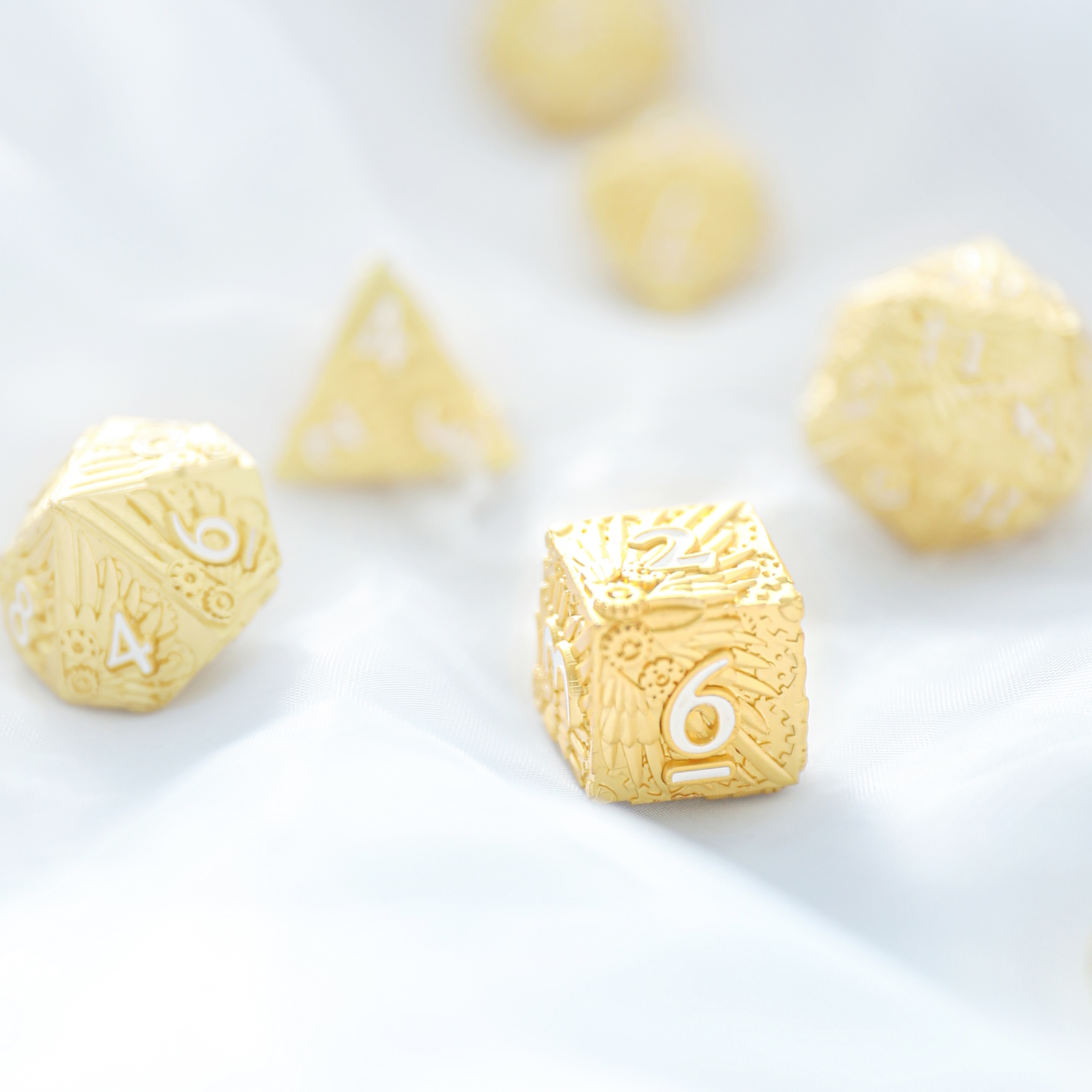 Angels and Demons - Polyhedral Metal Dice Sets plus D20 & D10 Spindown ...