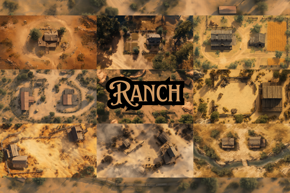 360 Western Battle Maps For TTRPG and VTT by Agnesagraphic - Gamefound