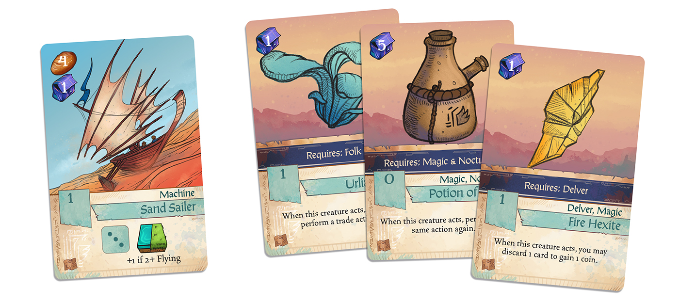 Creature Caravan by Red Raven Games - Pledge Manager Open! Dragon coins ...