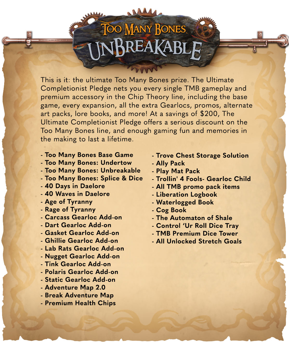 Too Many Bones: Unbreakable by Chip Theory Games - The Ultimate ...