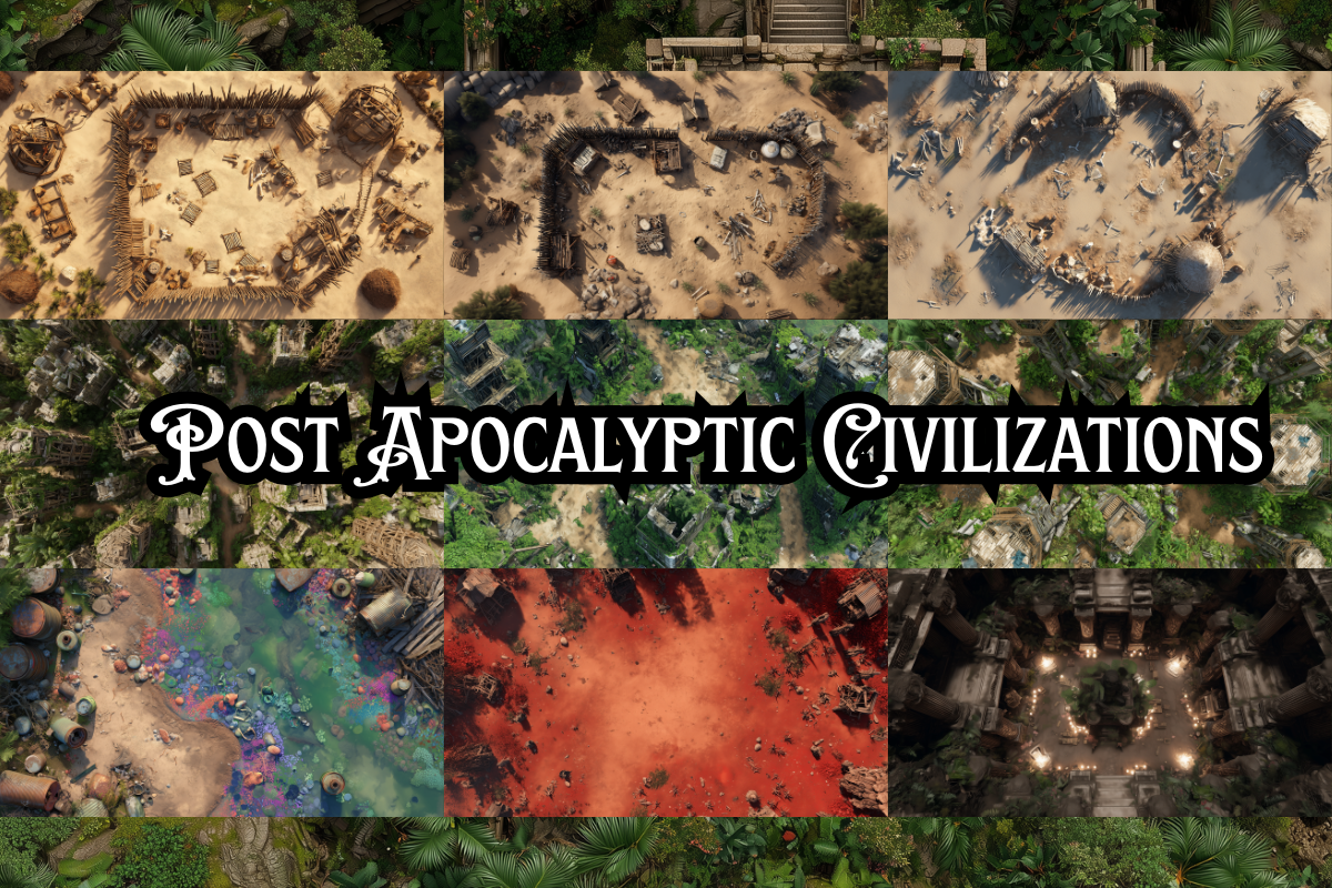 After the Fall: 700 Post-Apocalyptic Battle Maps by Agnesagraphic ...