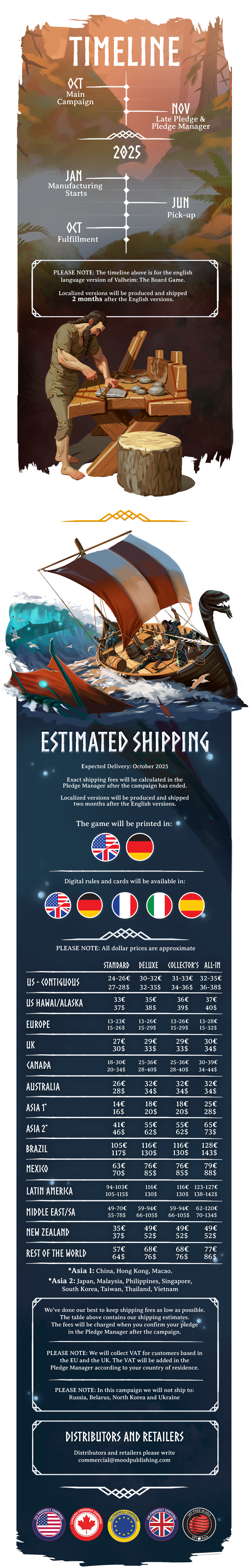 Valheim: The Board Game by MOOD Publishing - Gamefound