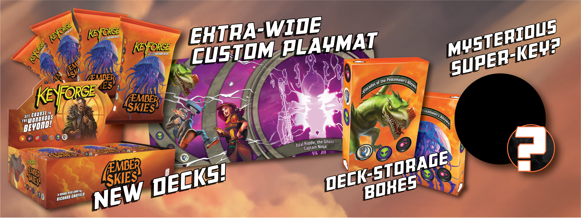 KeyForge: Æmber Skies by Ghost Galaxy - Pledge Tiers & Stretch Goals ...