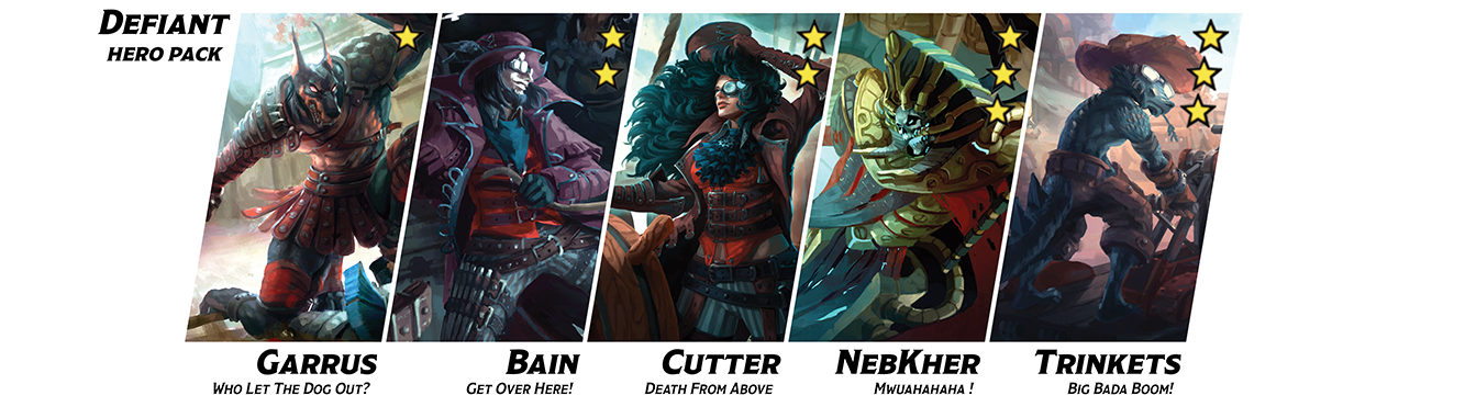 Guards of Atlantis II: Tabletop MOBA by Wolffdesigna - "Defiant" Hero ...