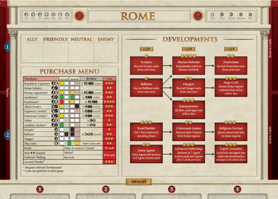 Total War: ROME: The Board Game by Colour Command & Combat Ltd. - Spiel ...