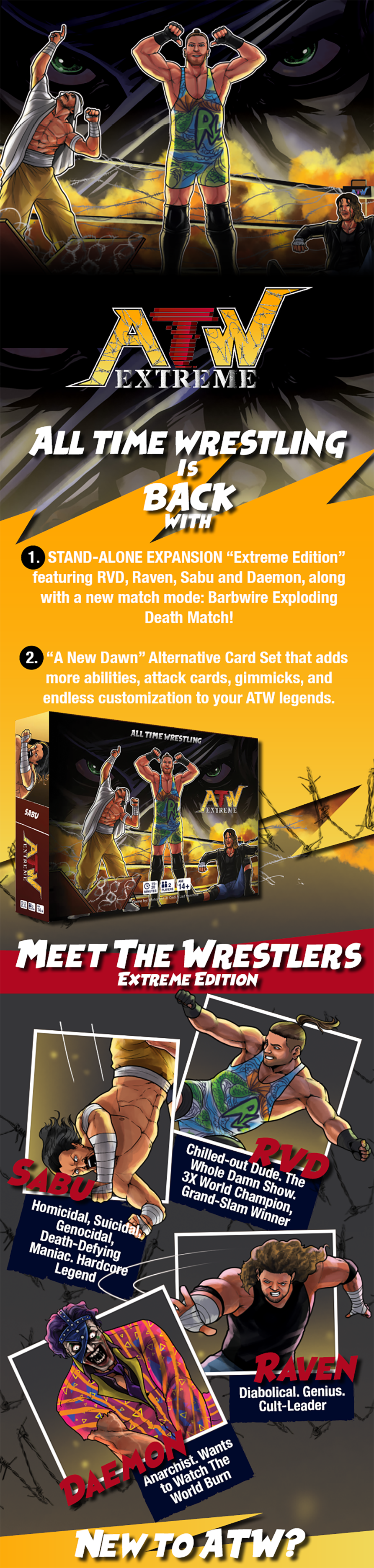 All Time Wrestling: Extreme Edition by Cation Arts - Gamefound