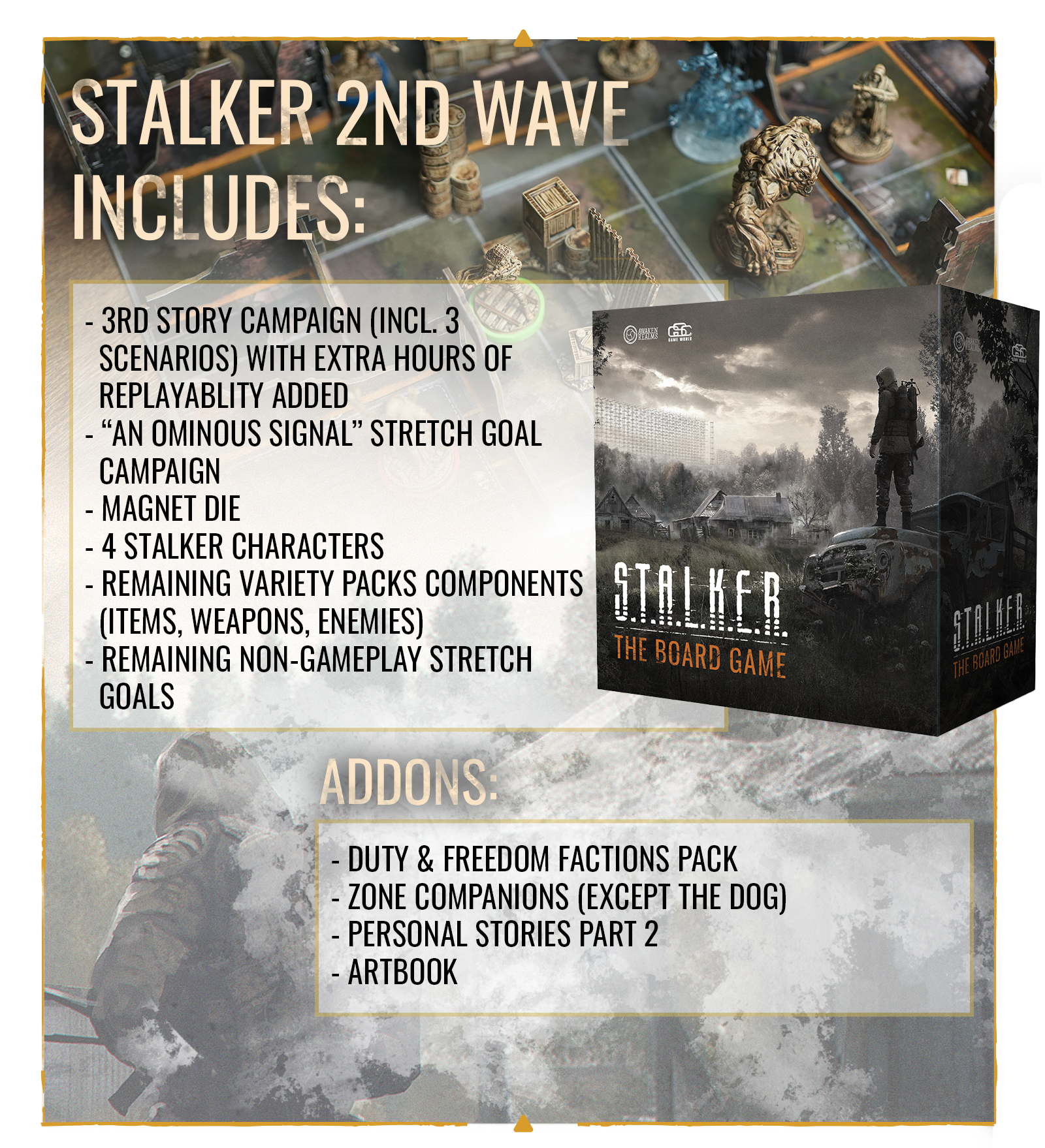 S.T.A.L.K.E.R. The Board Game by Awaken Realms - Gamefound