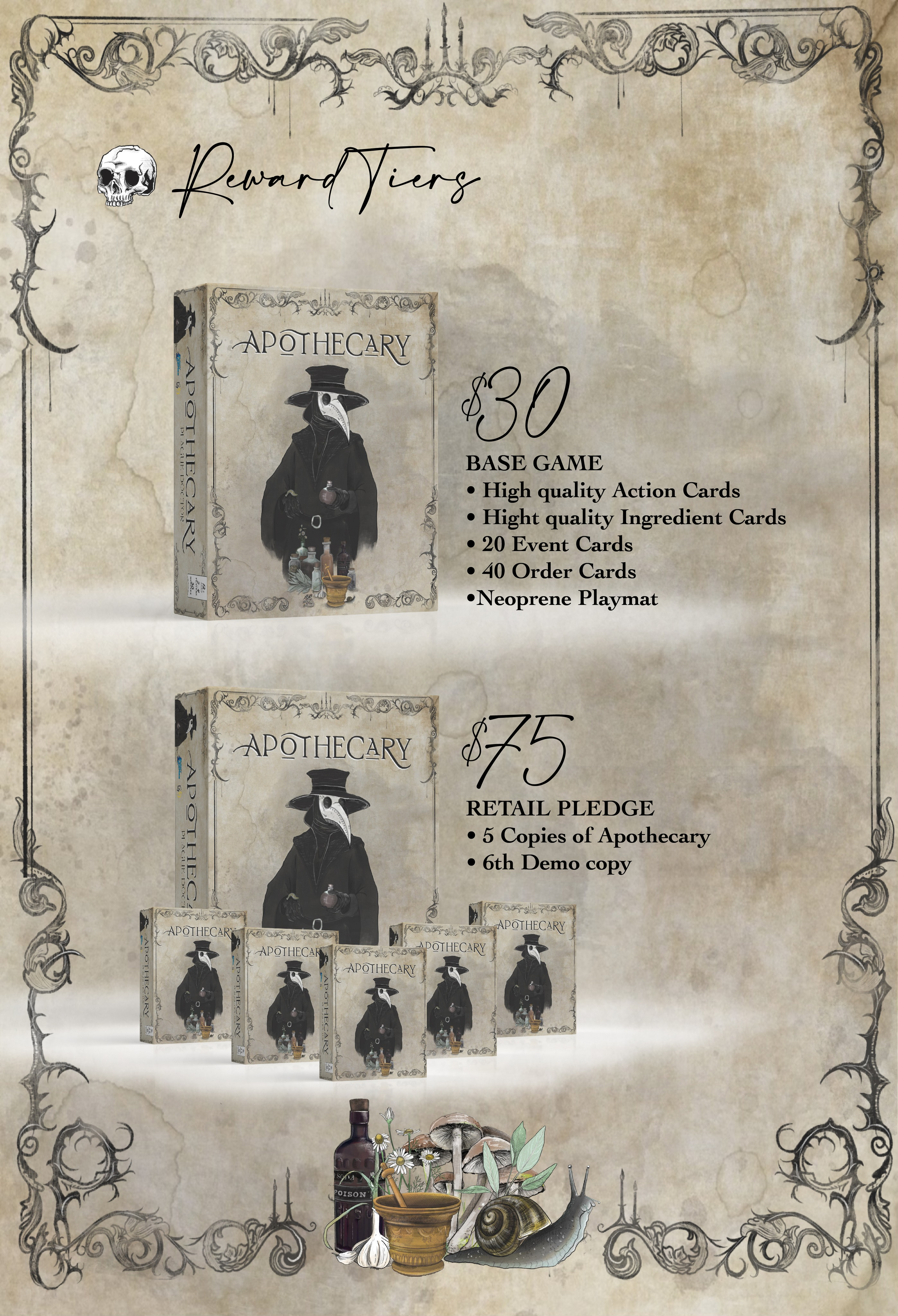 Apothecary: Plague Doctors by 1FirstGames - Gamefound