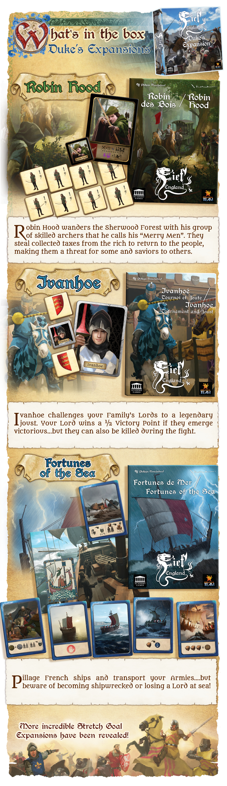 Fief England - Alliances, Treachery, and Power by Academy Games - The 12th Stretch Goal is ...