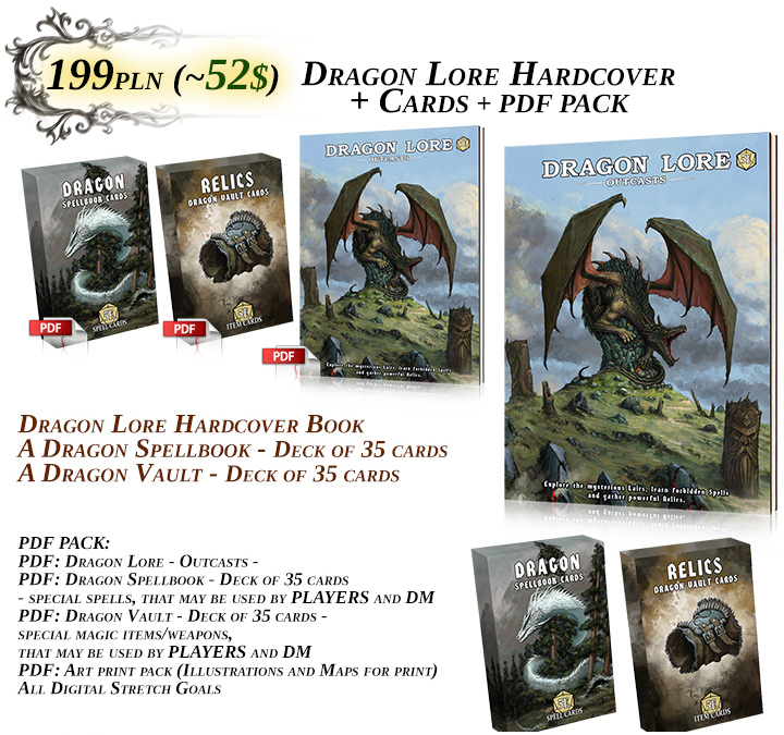 Dragon Lore, a Unique Source Book for 5e RPG. by DMworkshop - Dragon Lore Hardcover + Cards ...