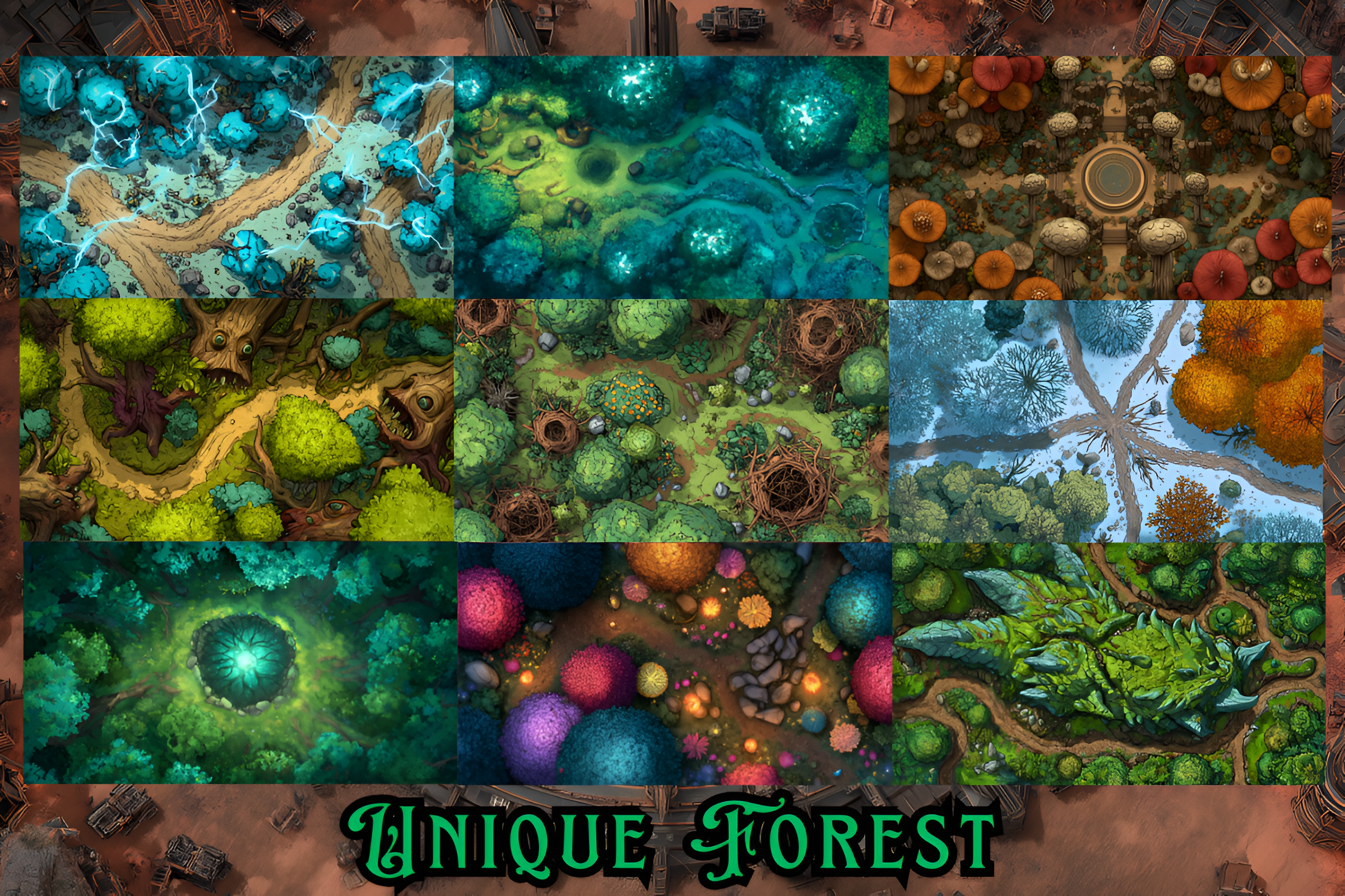 Forest Battle Map Pack – 720 RPG Maps by Agnesagraphic - Gamefound