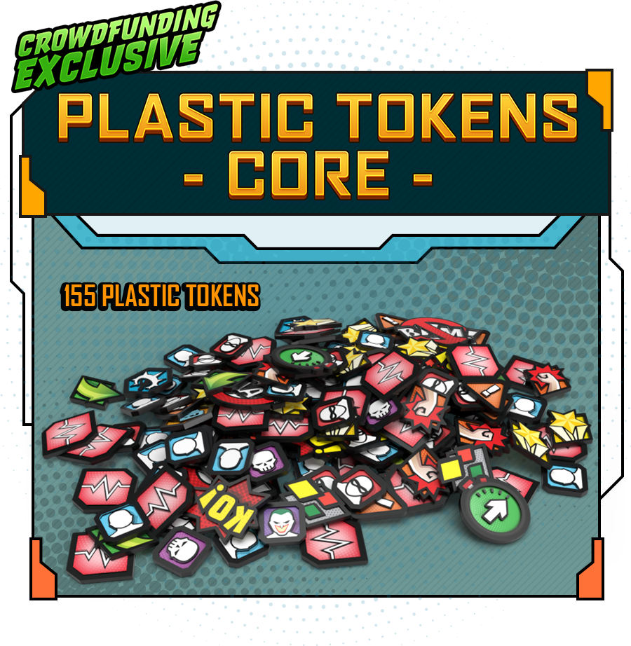 DC Super Heroes United by CMON - Plastic Tokens - Gamefound