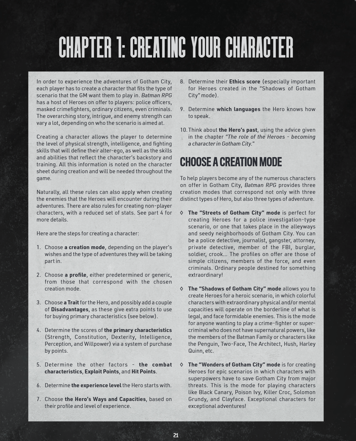 Batman: Gotham City Chronicles - RPG : Skyline Edition by Monolith ...