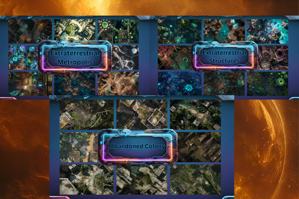 1100+ Sci-fi Battlemaps for TTRPG and VTT by Agnesagraphic - Gamefound