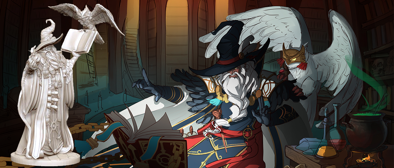 Guards of Atlantis II: Tabletop MOBA by Wolffdesigna - "Arcane" Hero ...