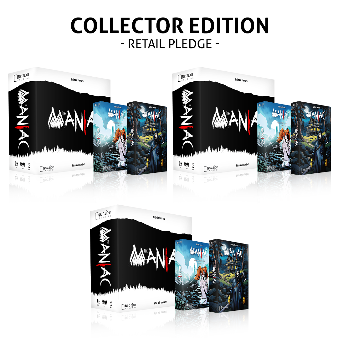 The Maniac by Escape Studios Games - Retailer Pledge and the Cursed ...