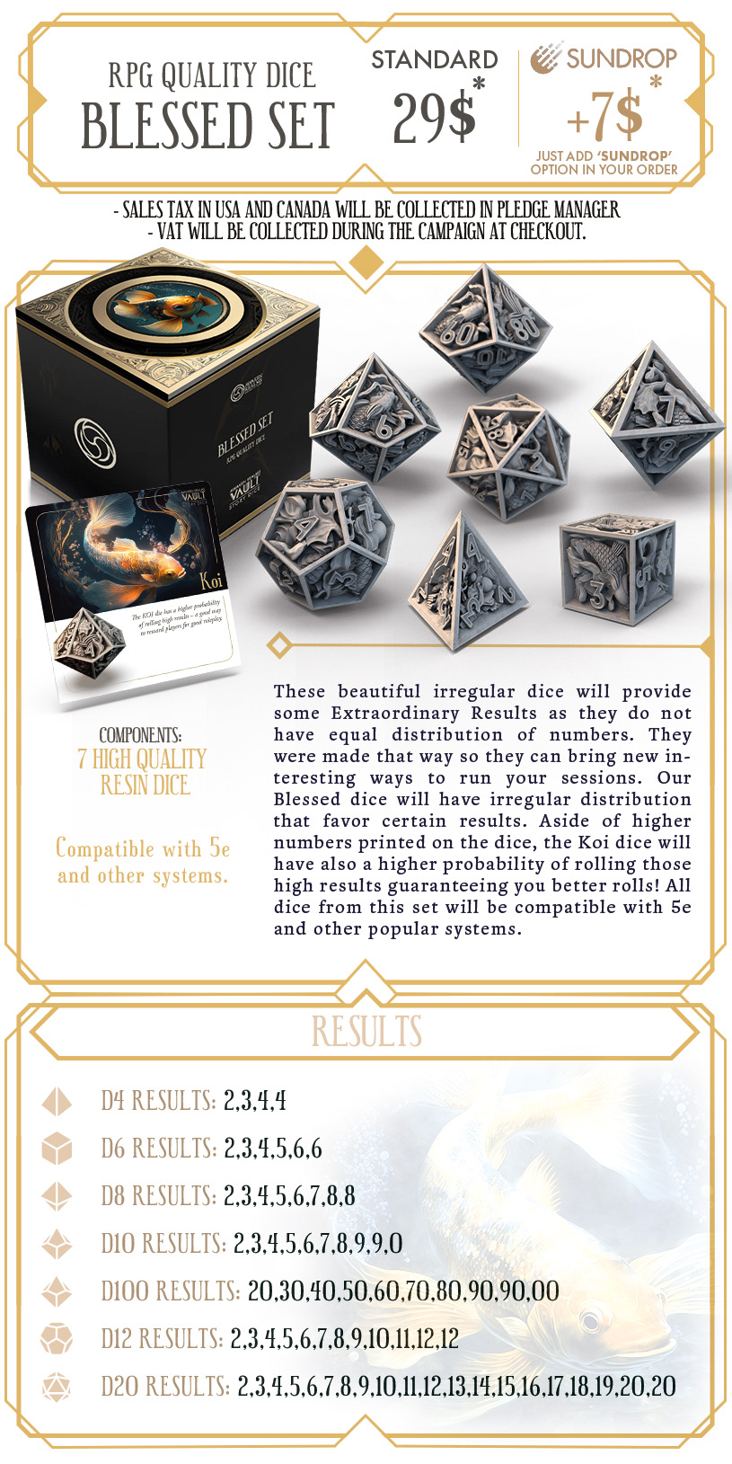 AR Vault: Story Dice by Awaken Realms - Blessed dice set - Gamefound
