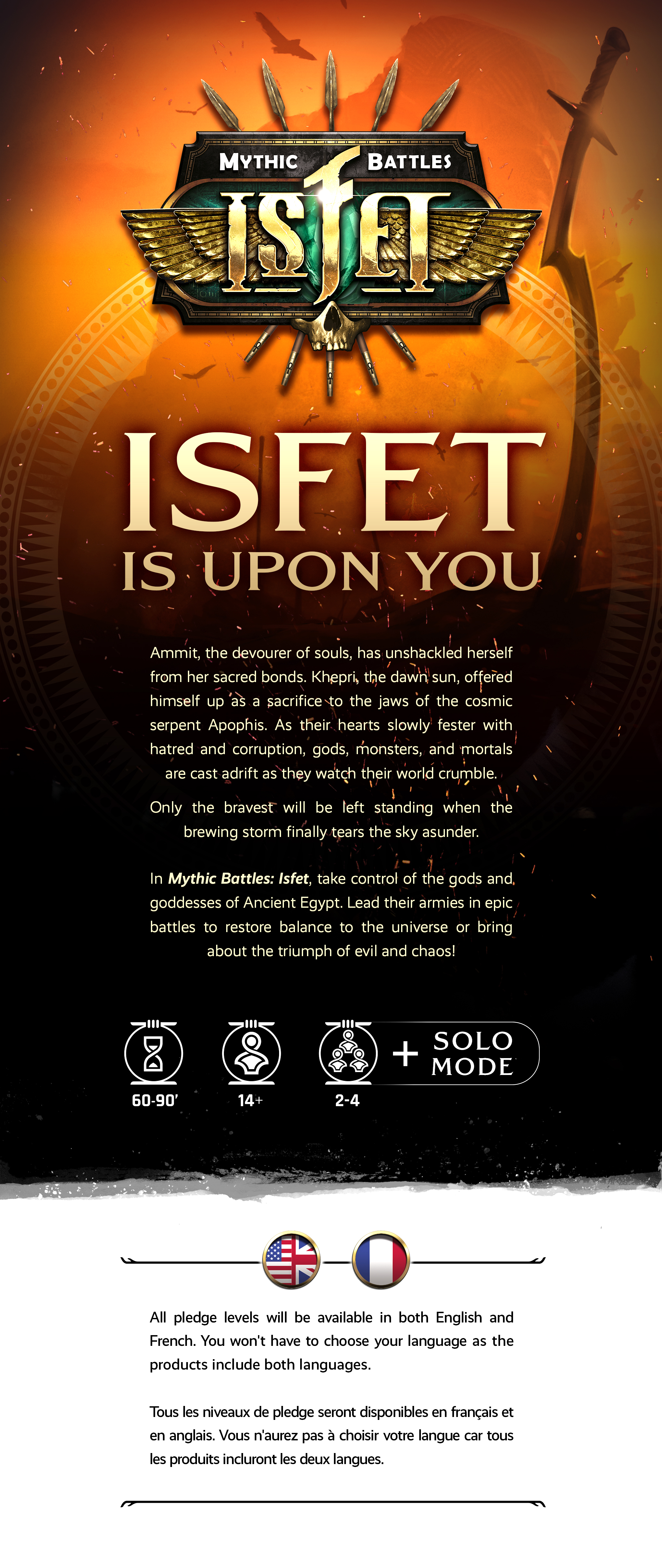 Mythic Battles: Isfet by Monolith Board Games - Gamefound