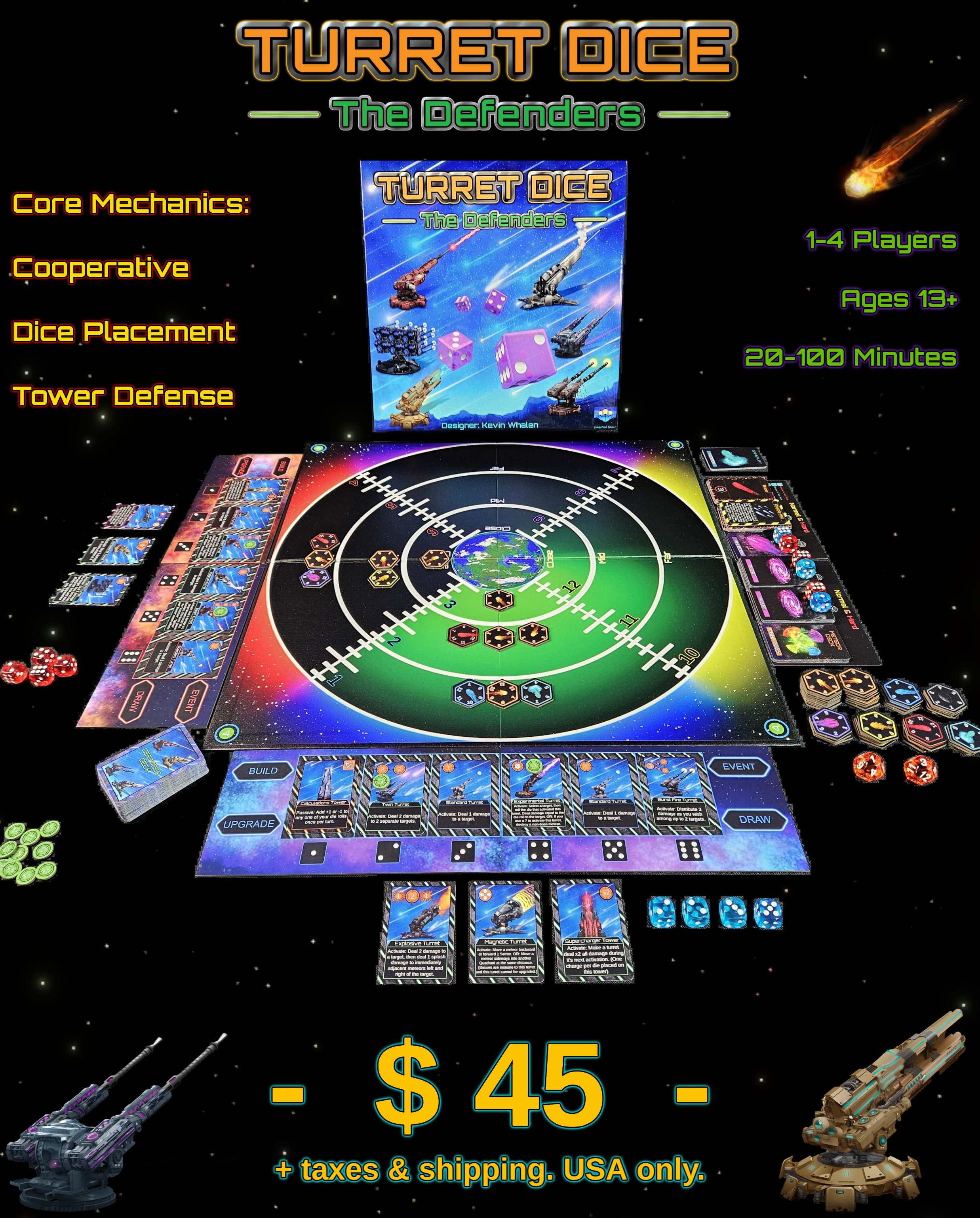 Turret Dice: The Defenders by Lampstand Games - Gamefound