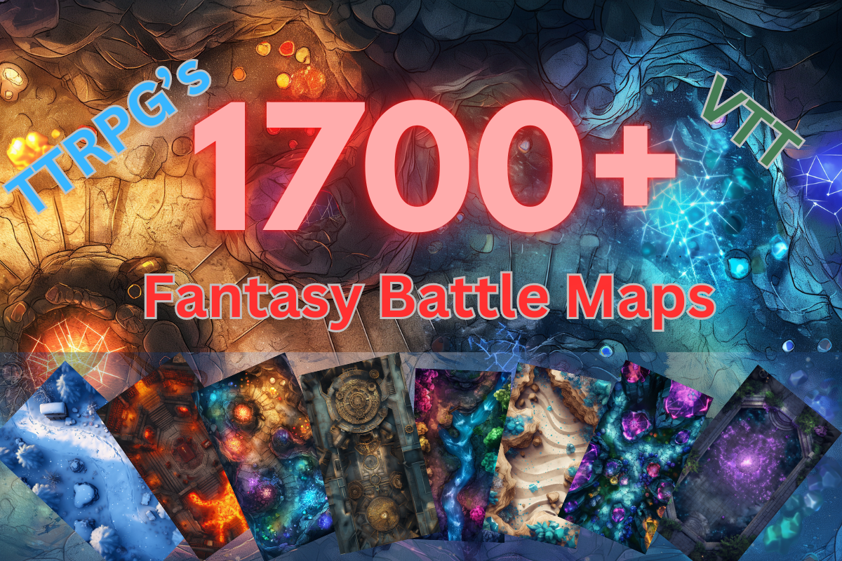 Digital Battle Maps , 9,700 RPG Battlemaps, Tabletop & VTT Maps for ...