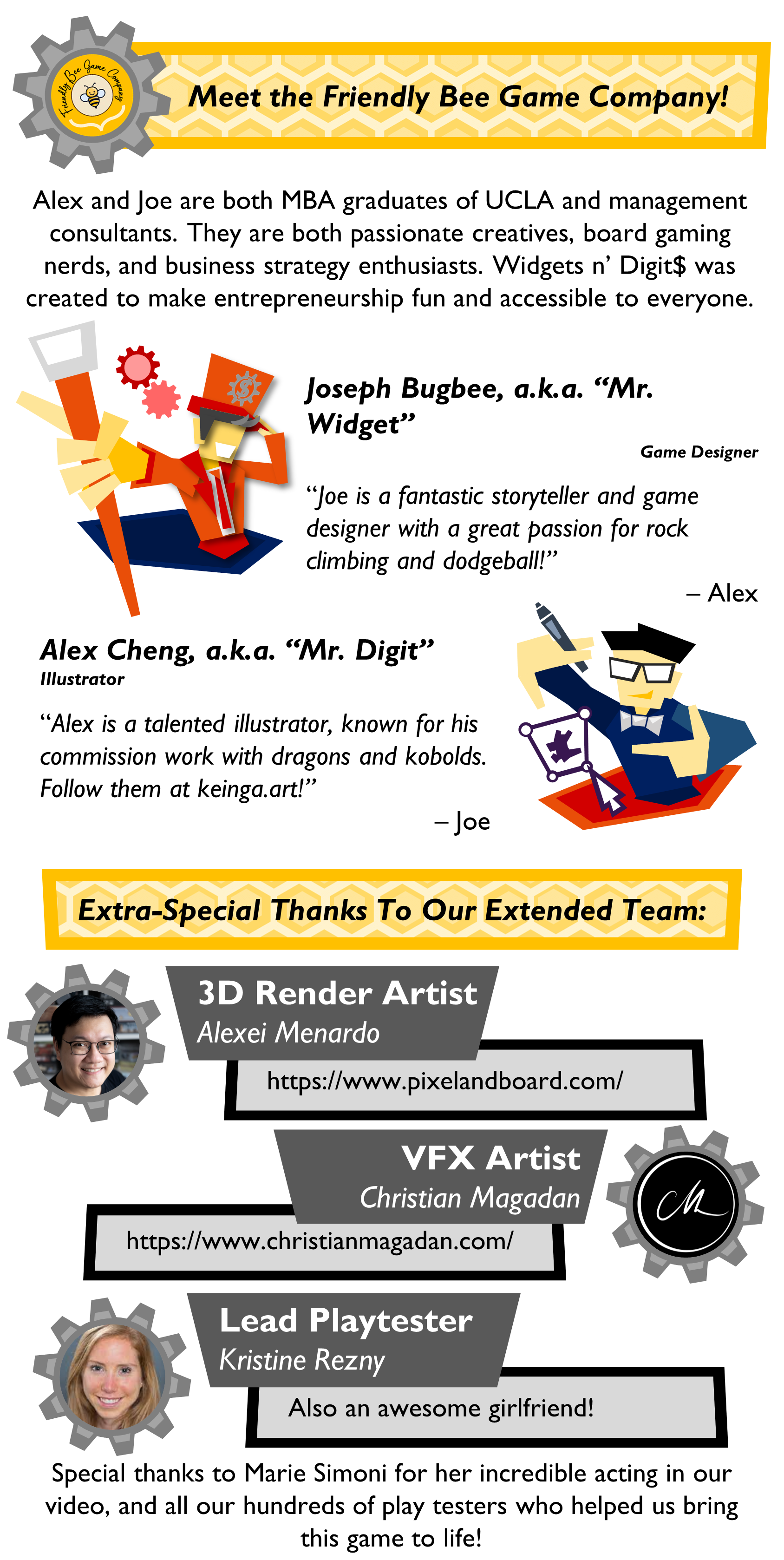 Widgets n' Digit$ by Friendly Bee Game Company - Gamefound