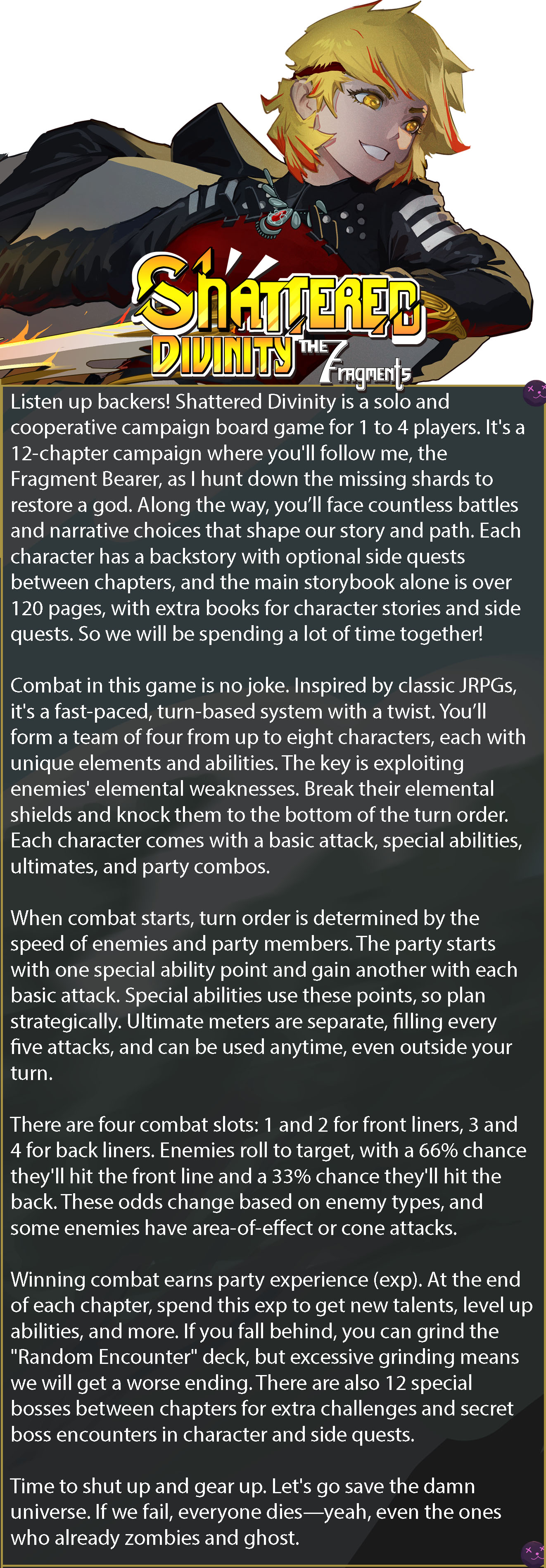 Shattered Divinity: The 7 Fragments - JRPG Anime Board Game by Cyber ...