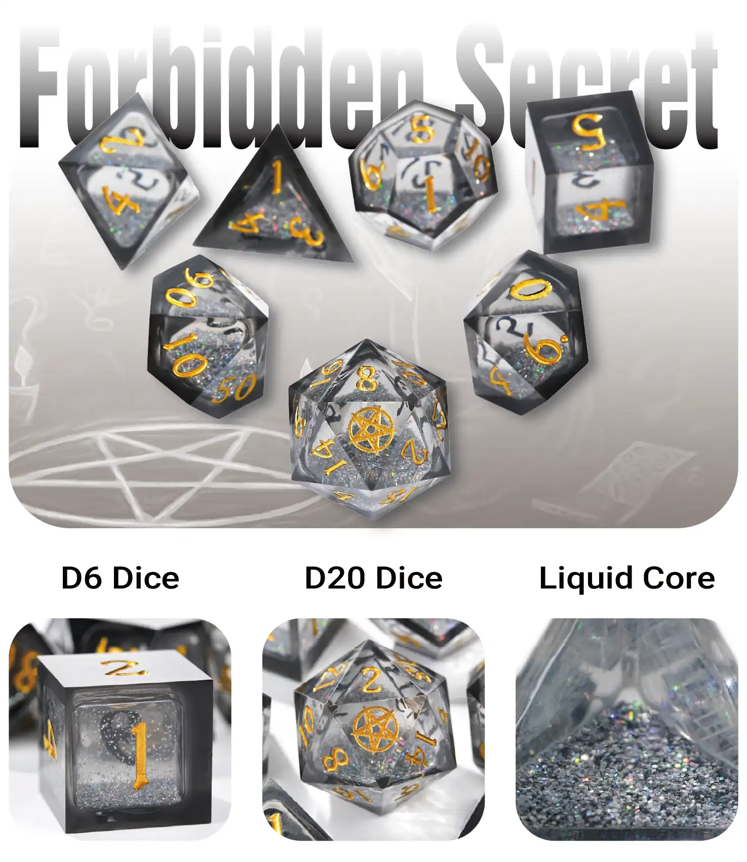 Mage Potion Dice: Handcrafted liquid Core RPG dice by BearDice - Gamefound